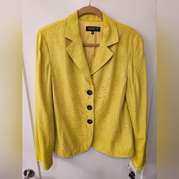 Jones New York | Jackets & Coats | Vtg Nwt Raw Silk Jones New York ...